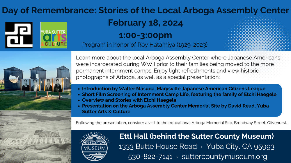 Upcoming Events | Sutter County Museum